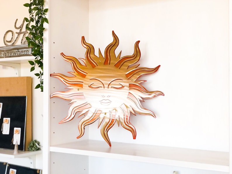 Sun in Splendor Metal Wall Art Southwest Decor Sun Face - Etsy