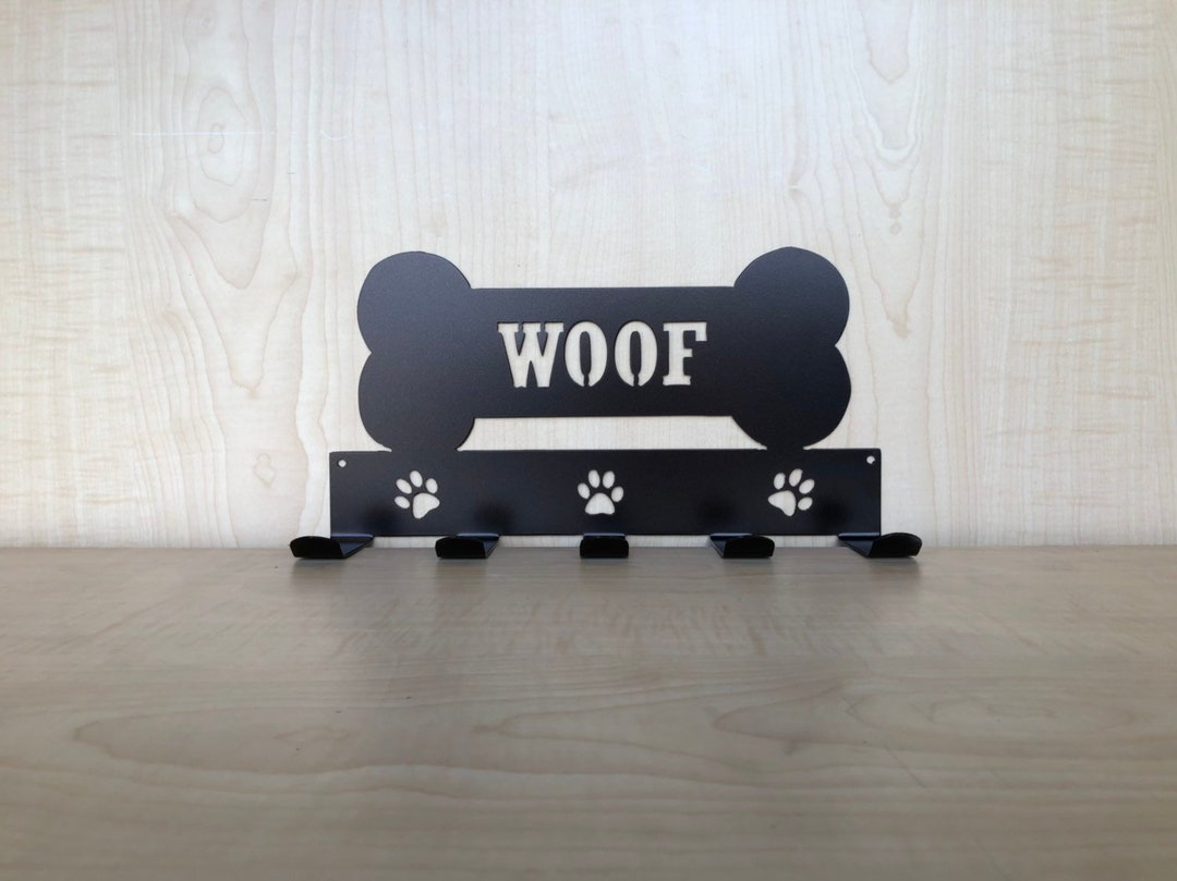 Dog Leash, Collar, and Harness Rack | Metal Wall Art | Home Decor ...