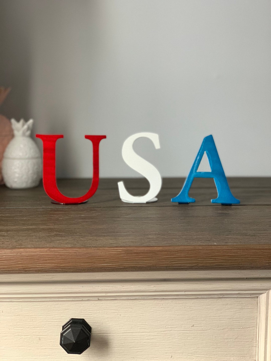 Powder Coated Metal Standing Letter: Custom Home Decor - Etsy
