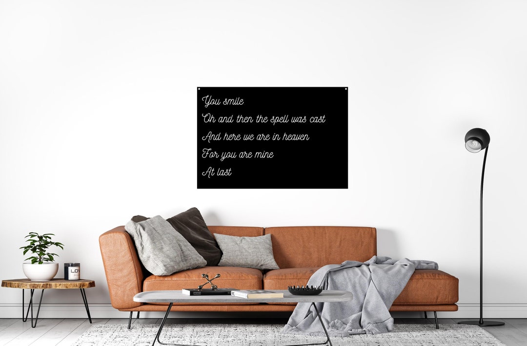 Custom Song Lyrics Sign | Wedding Song Lyric Art | Indoor Outdoor ...