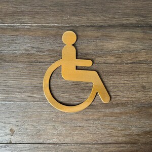 Handicap Accessible Metal Sign for Restroom | Bathroom Sign | Metal ...