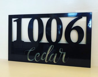 Free Standing Address Sign - Etsy