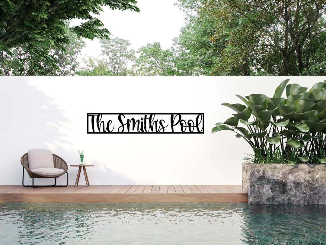 Personalized Framed Outdoor Script Sign | Your Custom Text | Custom ...
