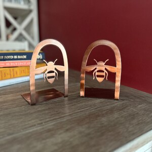 Personalized Metal Bookends - Set of Two | Custom Book Ends | Boho Arch ...