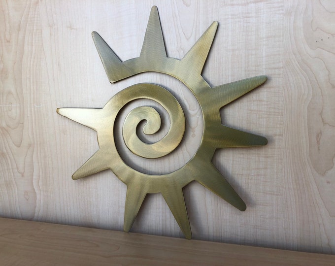 Batik Sunburst Sun Wall Art Plaque Half MOON Celestial Carved Hand ...