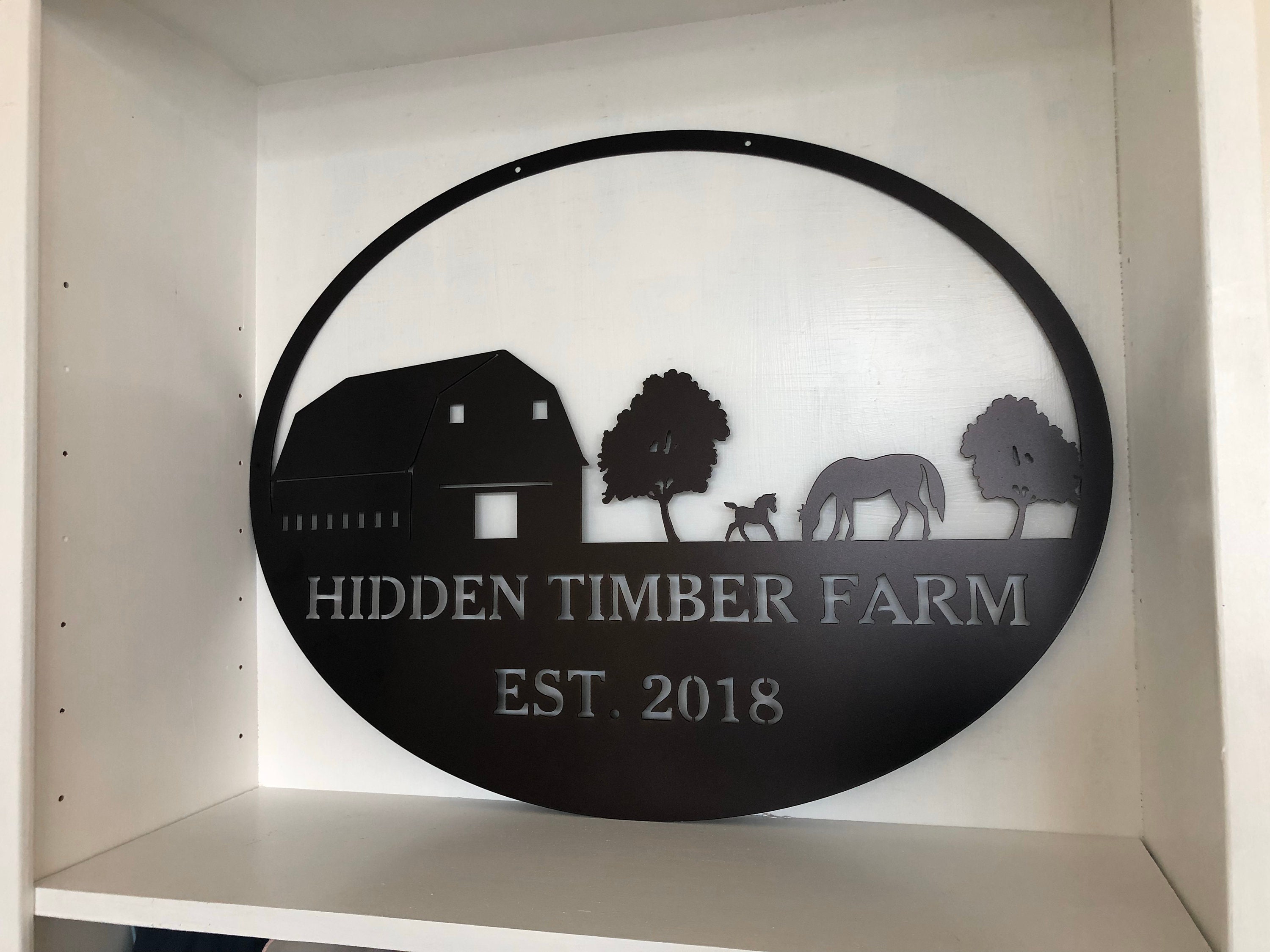 Personalized Farm Scene Metal Wall Art: Farmhouse Decor - Etsy Canada
