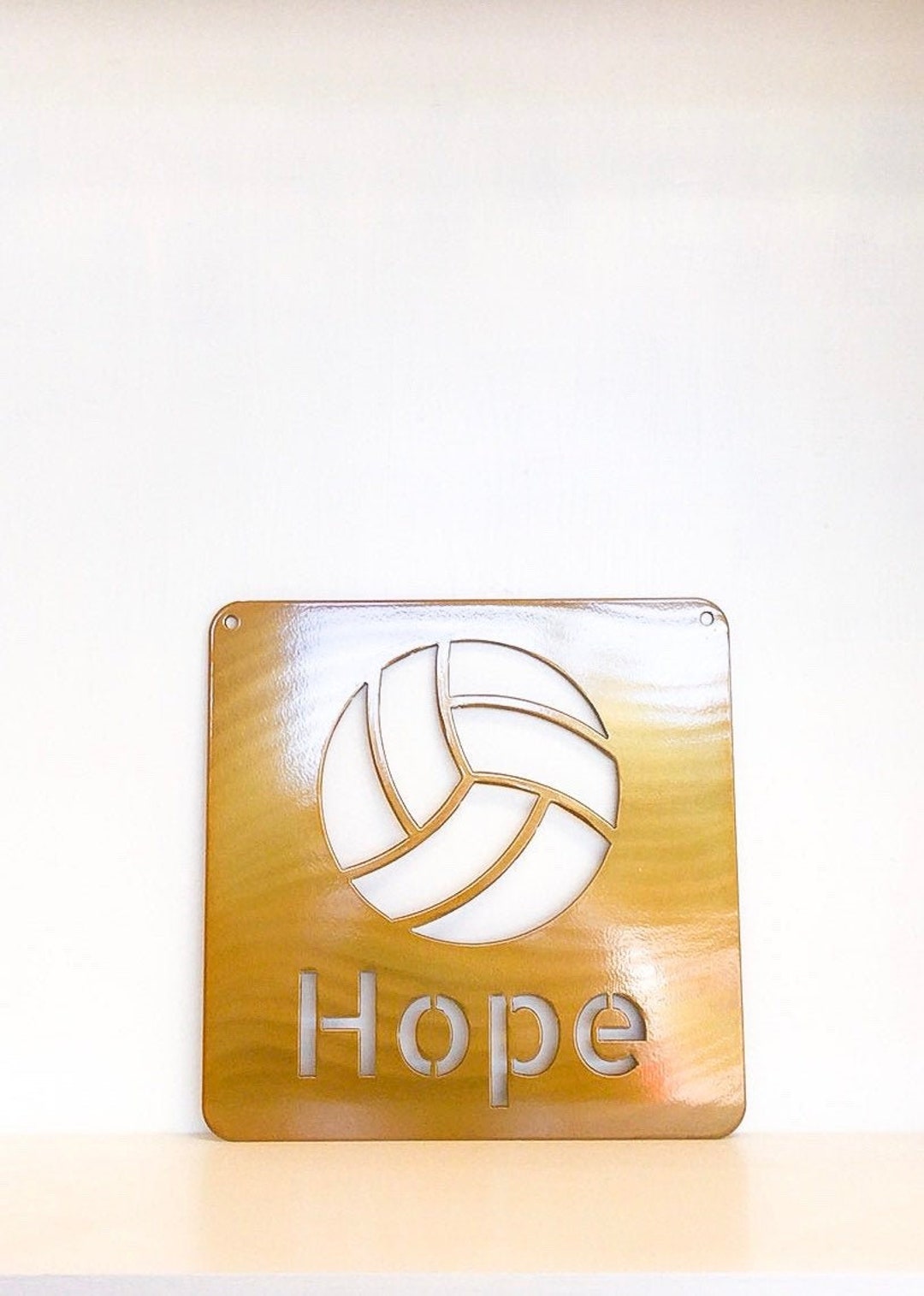 Personalized Metal Volleyball Wall Art With Name, Choose Your Powder ...