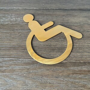 Handicap Accessible Metal Sign for Restroom | Bathroom Sign | Metal ...
