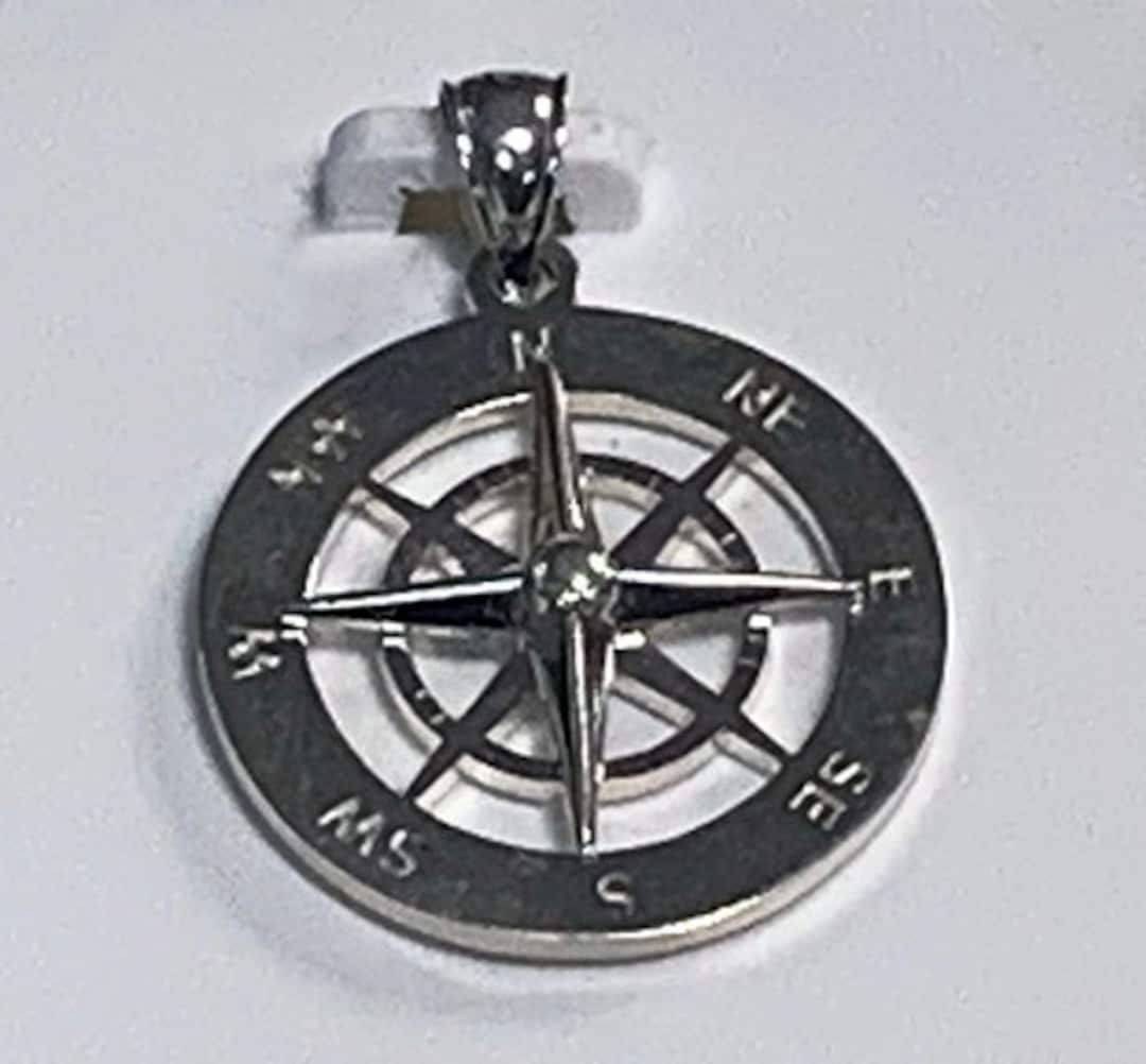 Small Compass Rose Pendant - Etsy