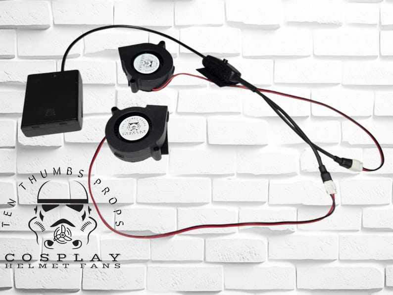 Dual Fan AAA Powered Helmet Fan Kit - Etsy
