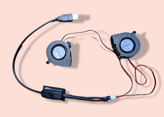 Dual Fan Usb Powered Helmet Fan Kit for Cosplay. Plug and Play - Etsy
