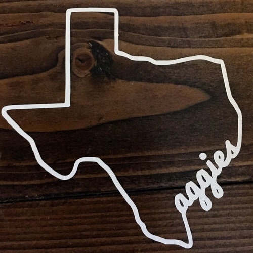 Texas A&M Car Decal | Etsy