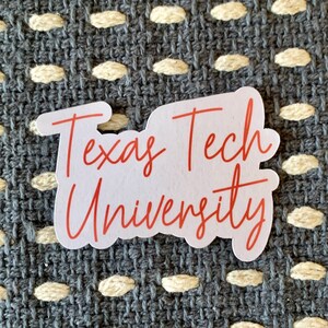 Texas Tech Sticker, Tech Stickers, Raider Tech Waterproof Sticker ...