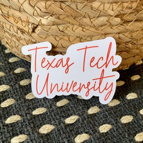 Texas Tech Sticker Tech Stickers Raider Tech Waterproof | Etsy