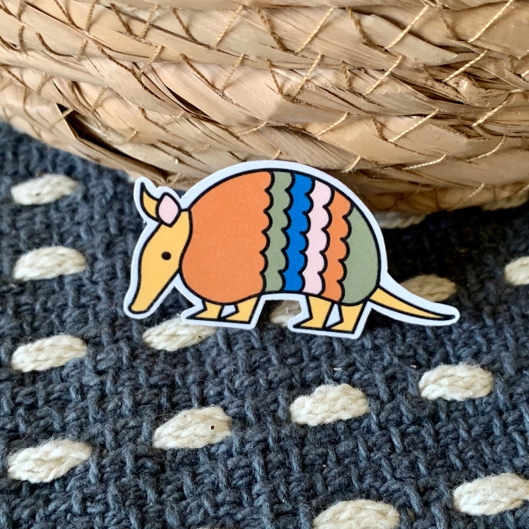 Armadillo Sticker, Dessert Sticker, State of Texas Armadillo Sticker ...