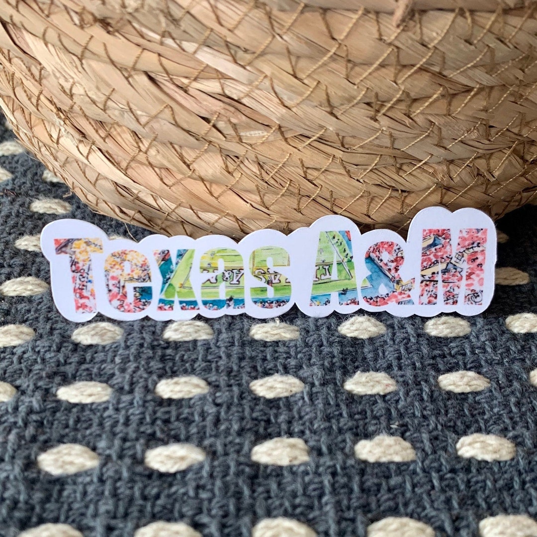Texas Aggies Sticker, Texas A and M Stickers, Gig' Em, Texas A&M ...