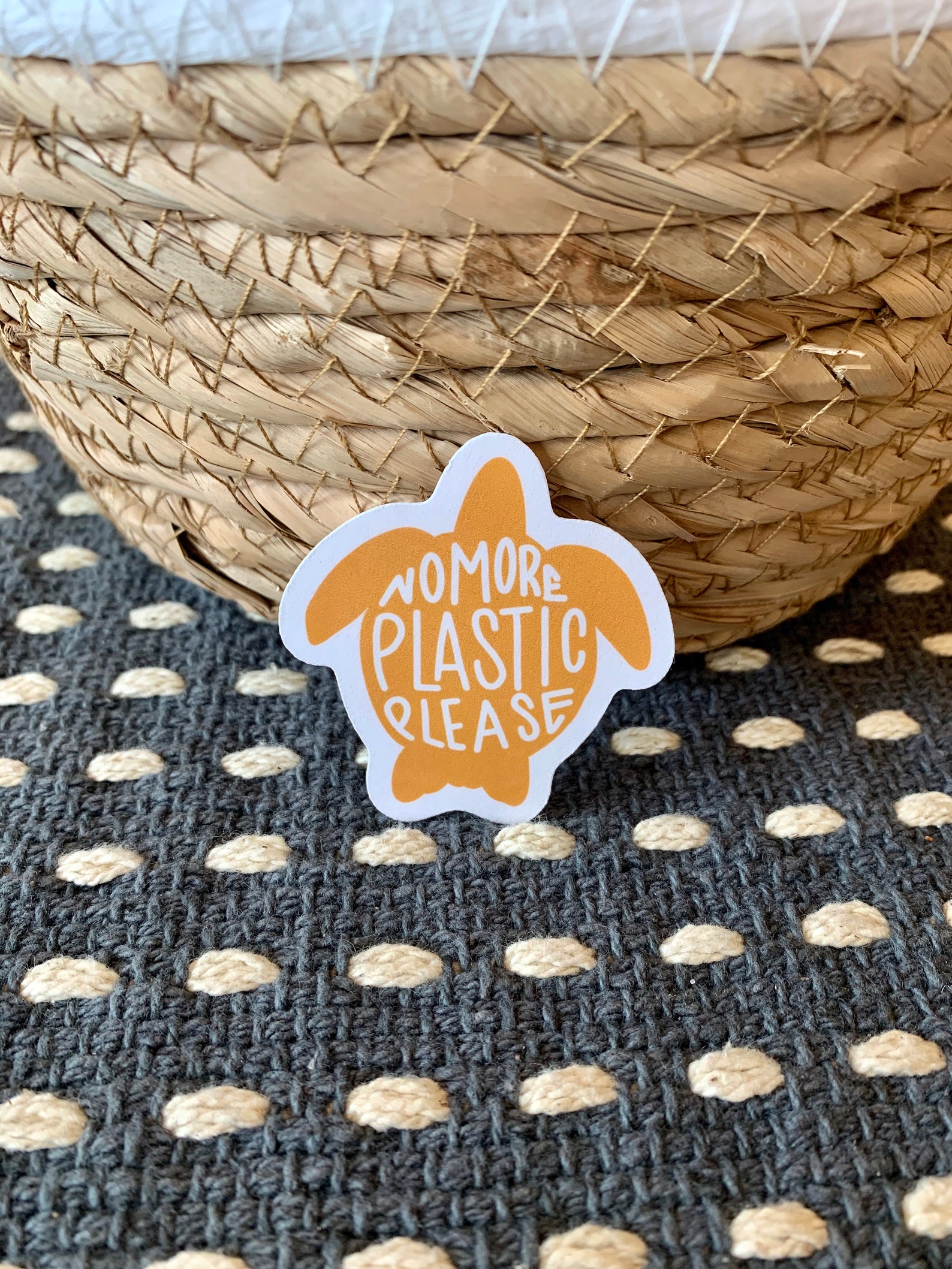 No More Plastic Vinyl Sticker Best Friend Gift Trendy - Etsy