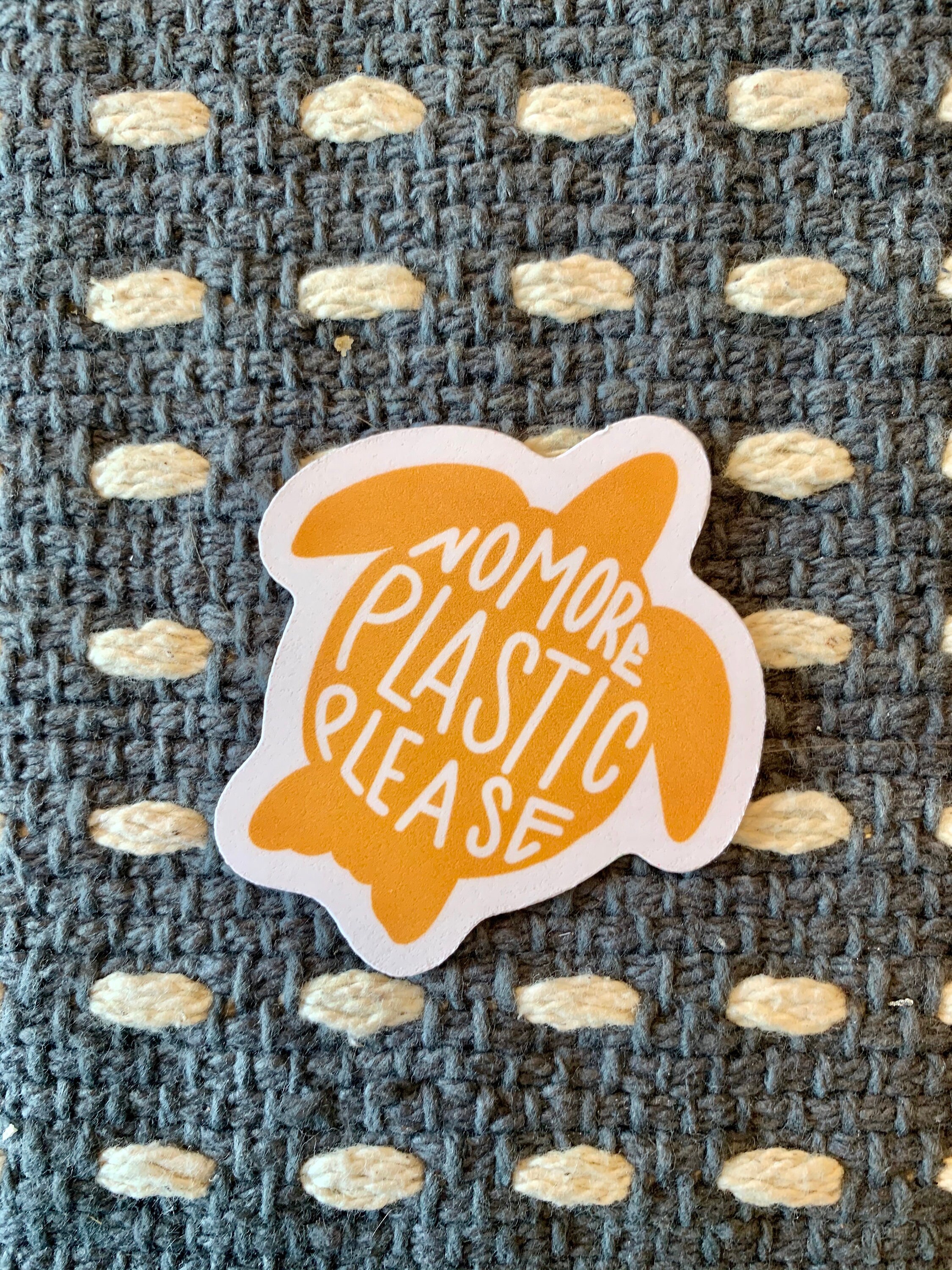 No More Plastic Vinyl Sticker Best Friend Gift Trendy - Etsy