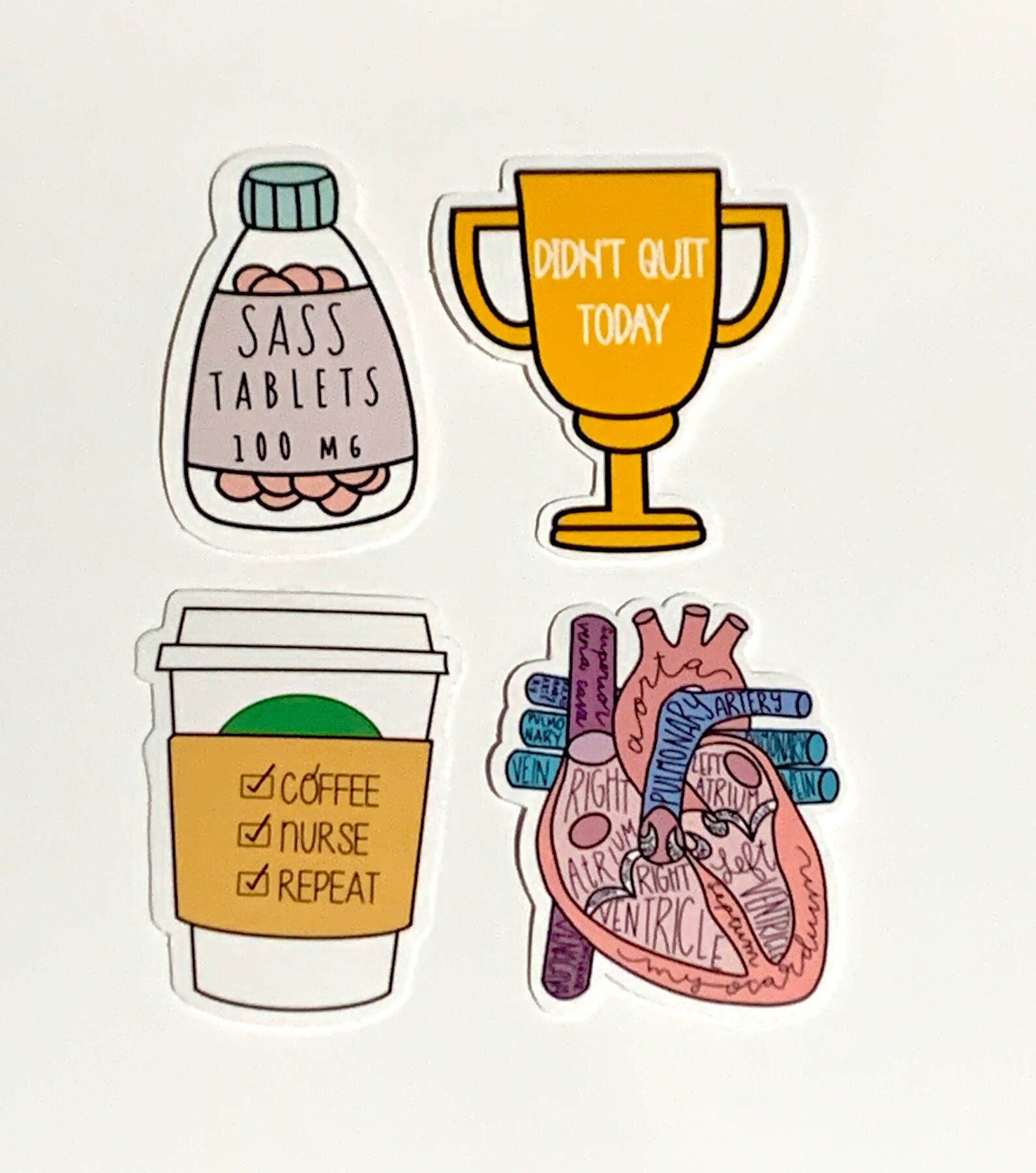 Nurse Sticker Pack Medicine Nurse Doctor EMT Dentist - Etsy