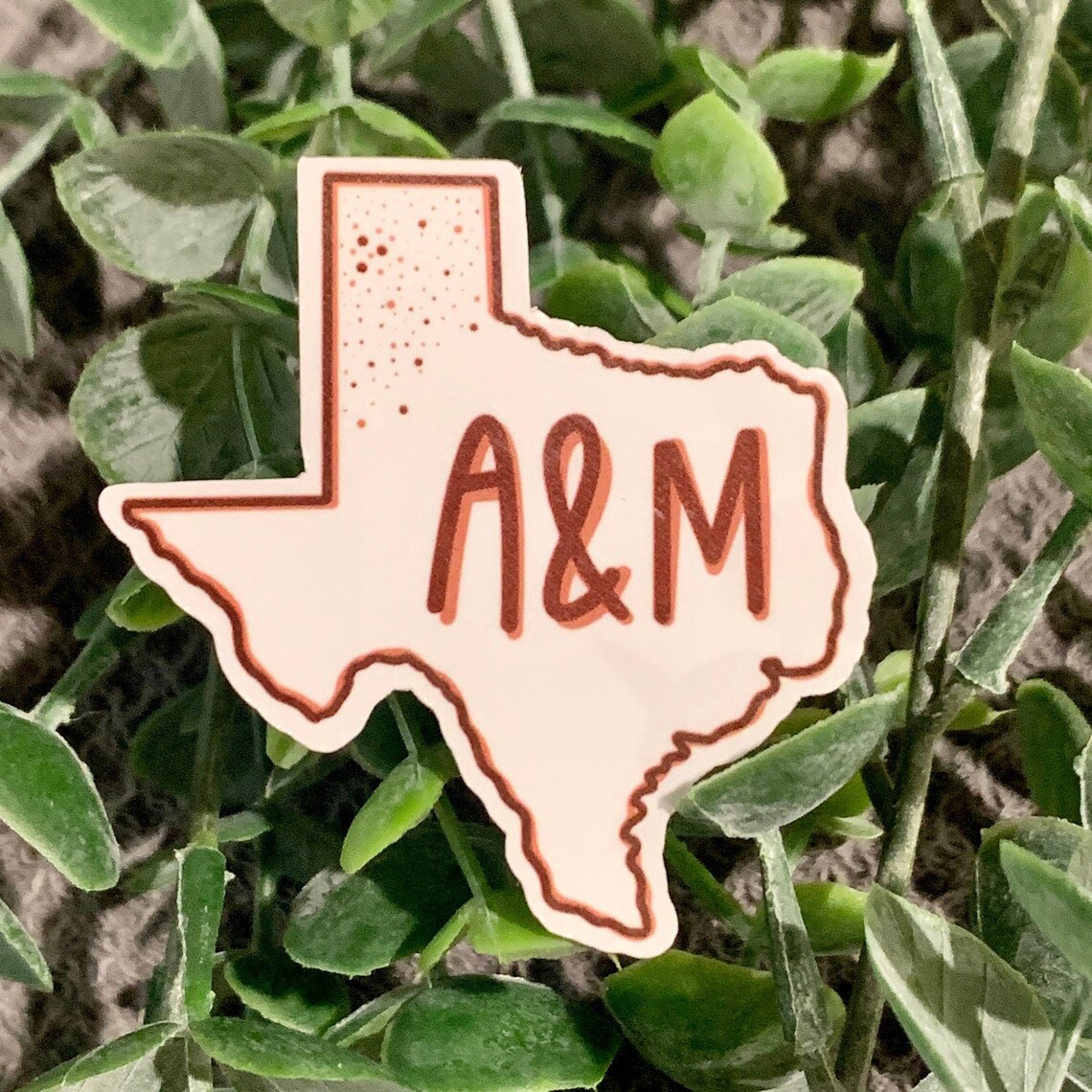 Texas Aggies Sticker Texas a and M Stickers Texas Texas A&M - Etsy