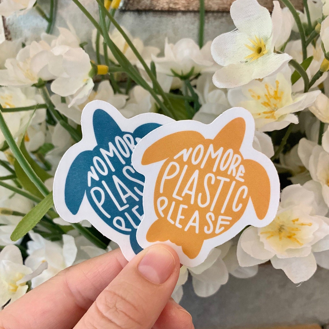 No More Plastic Vinyl Sticker Best Friend Gift Trendy - Etsy