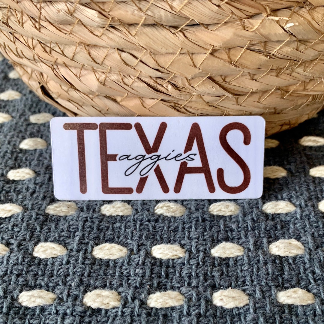 Texas Aggies Sticker, Texas A and M Stickers, Gig' Em, Texas A&M ...