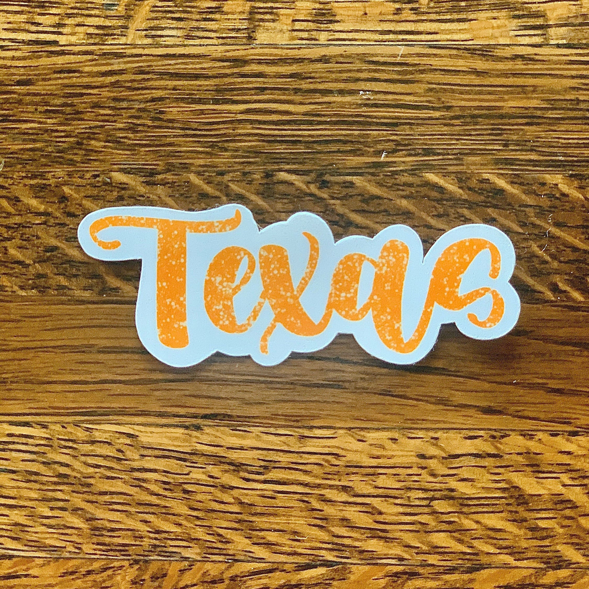 Texas University Sticker Texas Stickers Texas Waterproof | Etsy Nederland