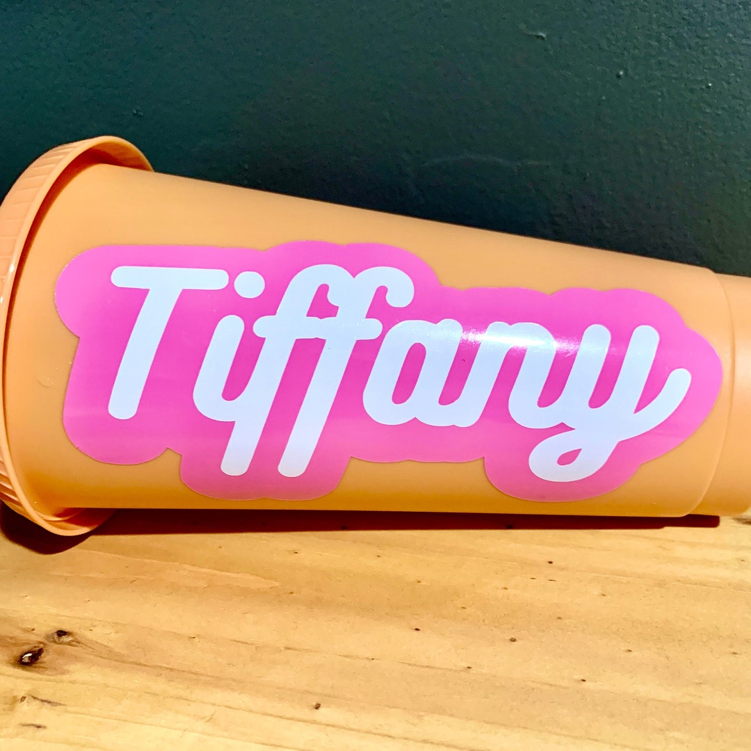 Double Layer Name Decal, Vinyl Name Decal, Name Sticker, Name Decal for ...