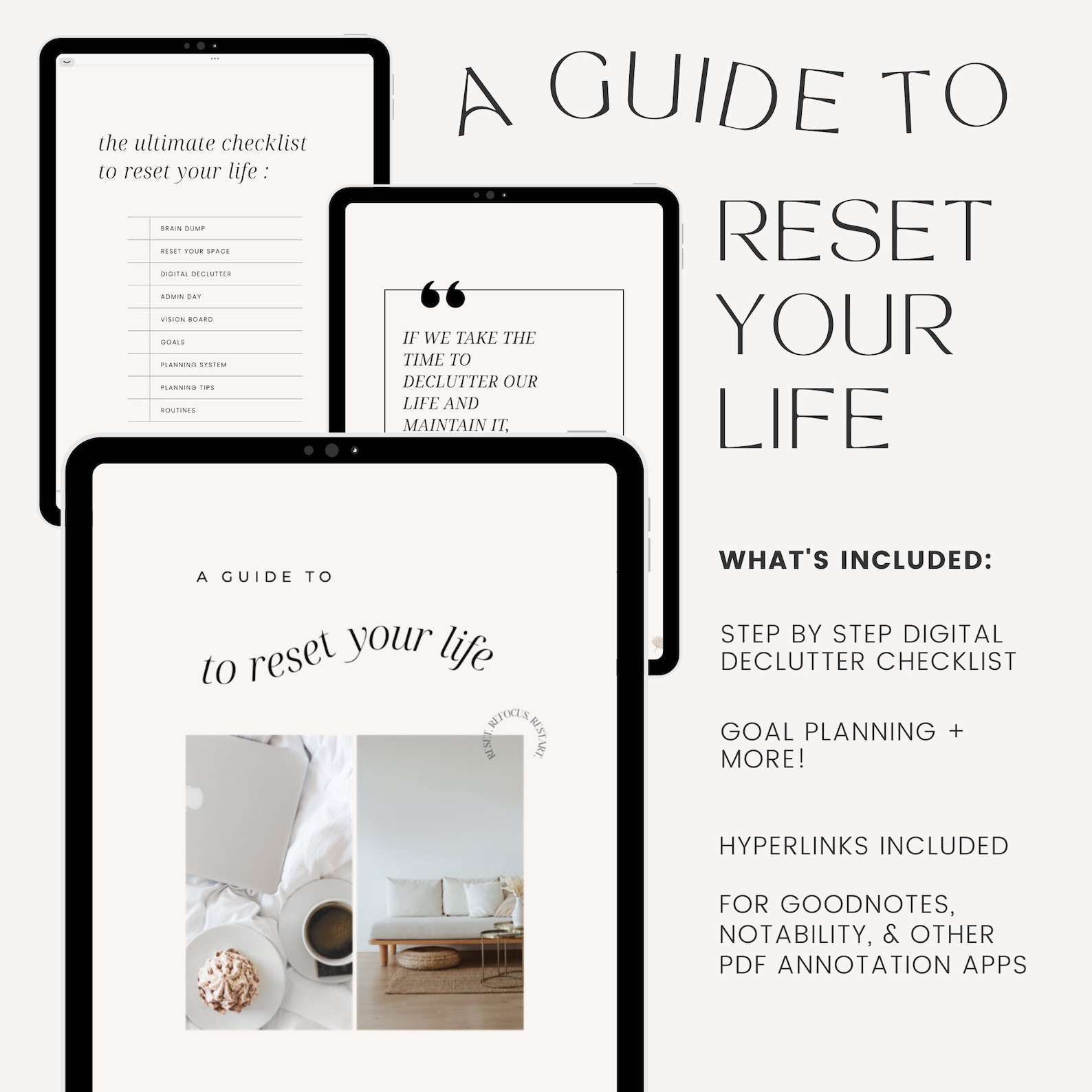 A Guide to Reset Your Life - Etsy