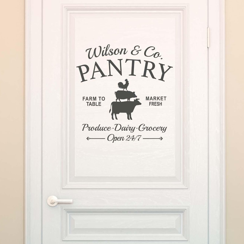 Pantry Door Decal Custom - Etsy