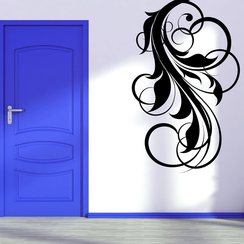 Corner Scroll Decal - Etsy