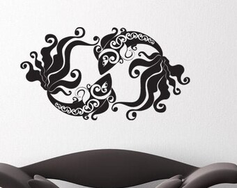 Pisces Wall Decal - Etsy