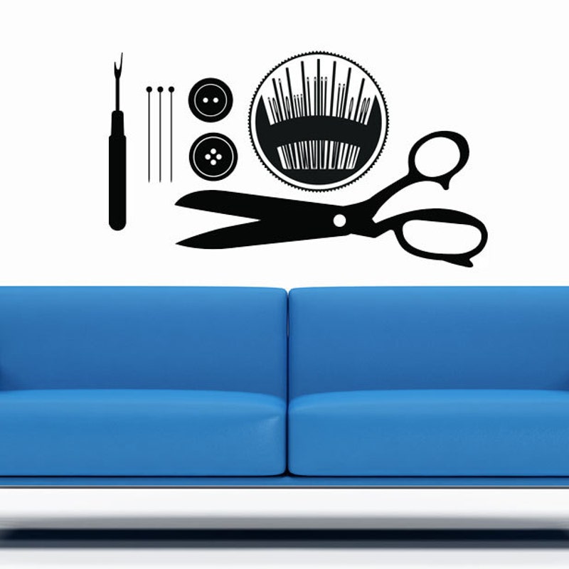 Sewing Wall Decal - Etsy