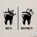 Dentist Office Decor, Bathroom Door Sign, Restrooms Door Decal ...