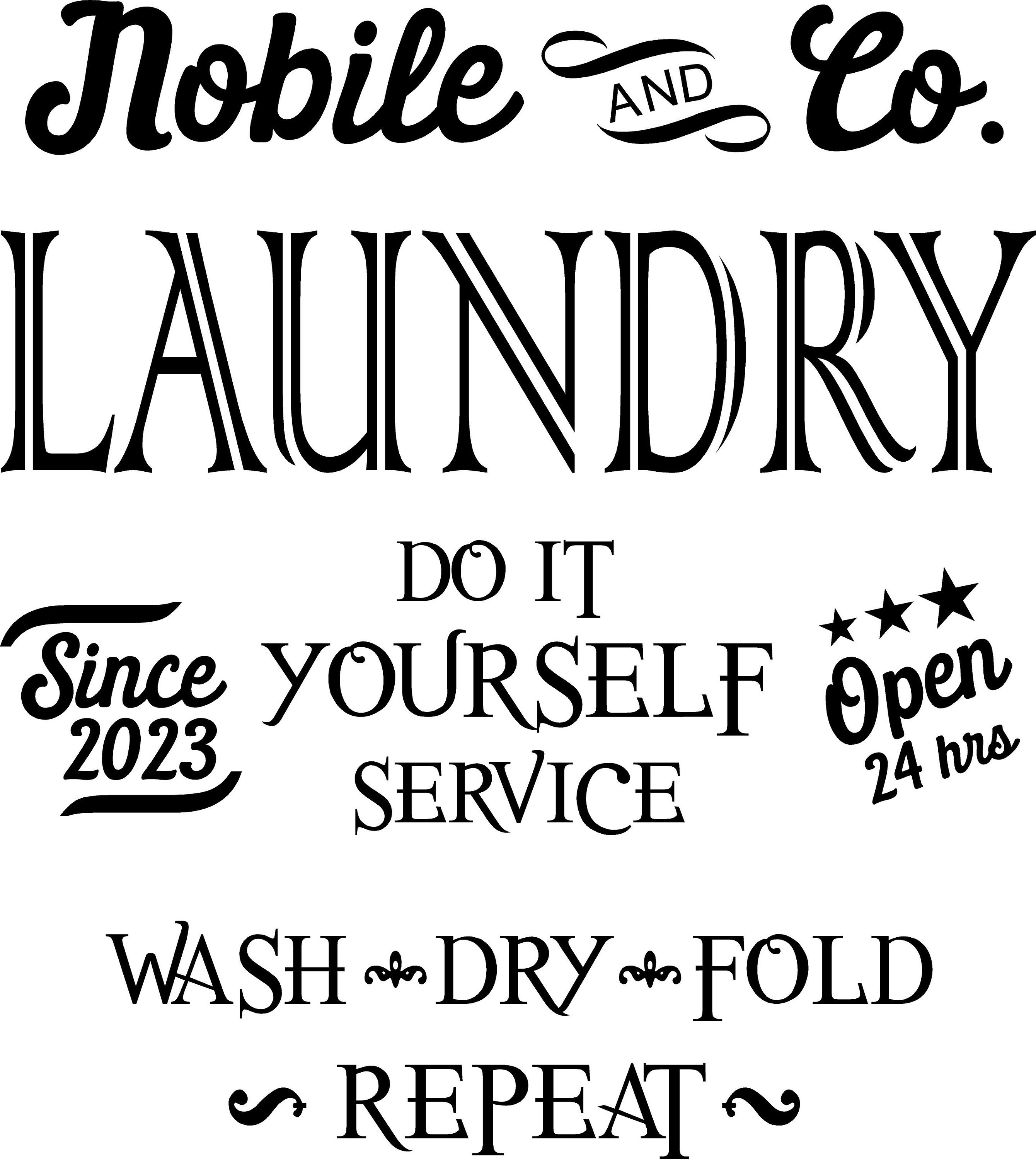 Laundry Door Sign, Custom Laundry Decal, Laundry Room Decor, Decal for ...