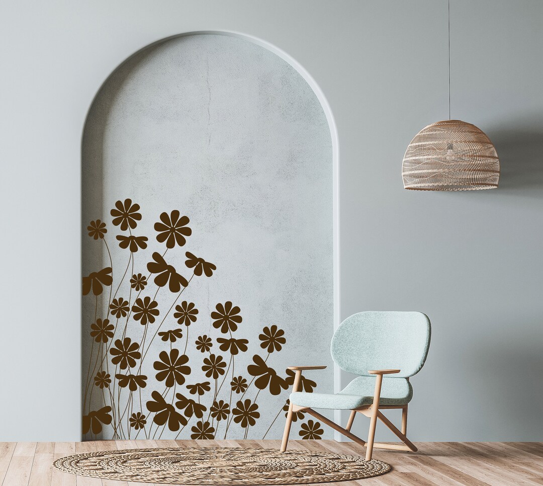 Daisies Wall Decals, Daisy and Decor, Flower Wall Decor, Daisies ...