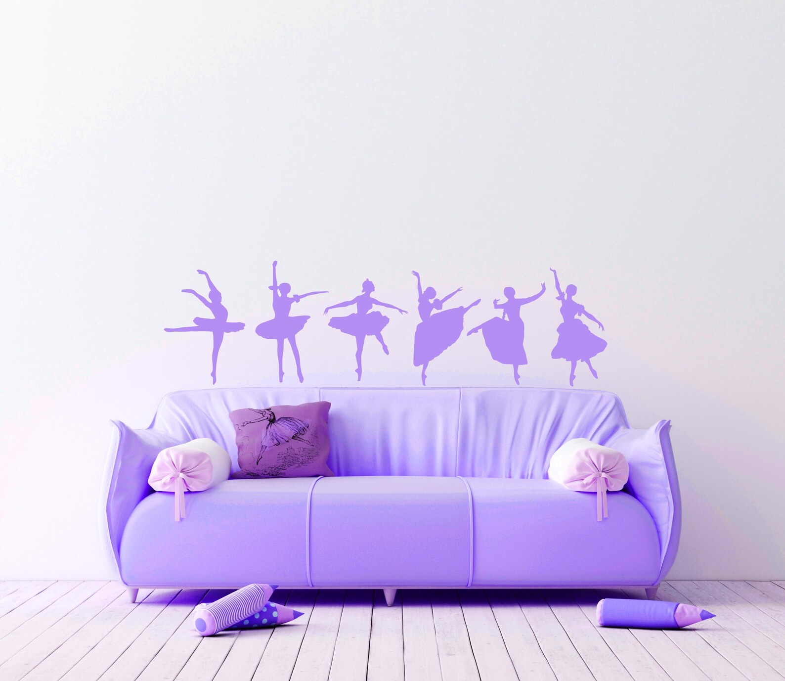 Ballet Wall Decal, Ballerina Decor, on Pointe Dance Decoration, Dancer ...