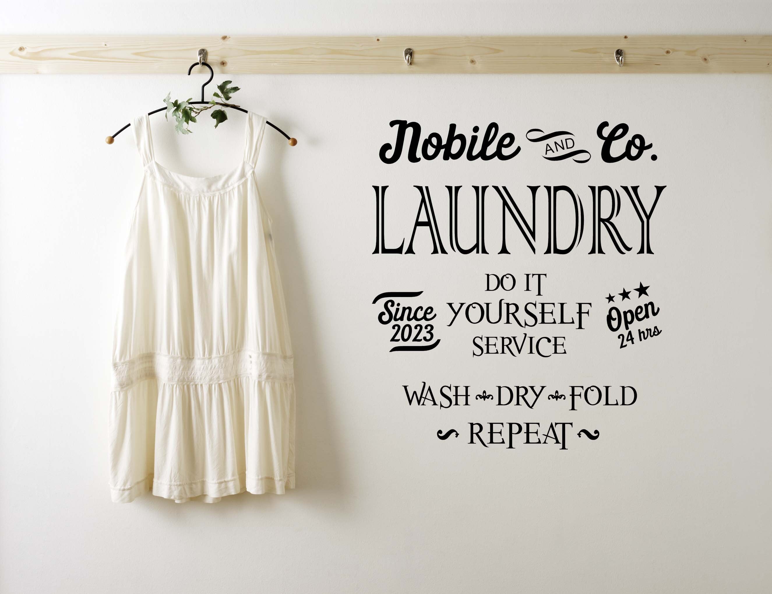 Laundry Door Sign, Custom Laundry Decal, Laundry Room Decor, Decal for ...