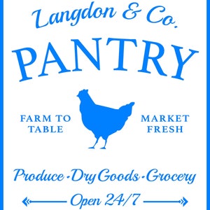 Pantry Door Sign, Chicken Kitchen Decor, Hen Kitchen Decorations, Home ...