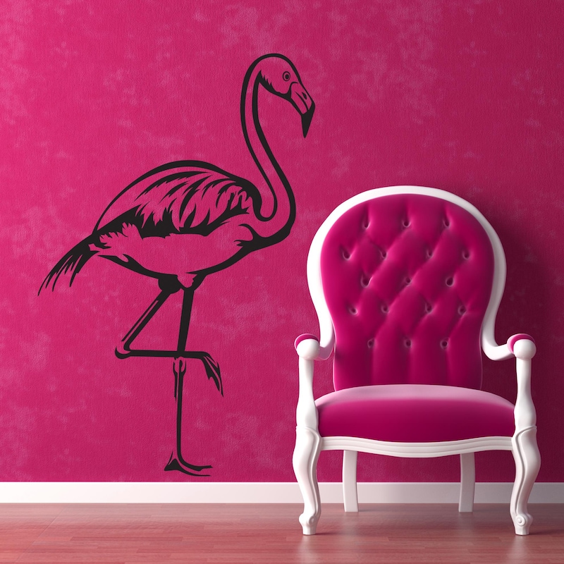 Flamingo Wall Decals - Etsy