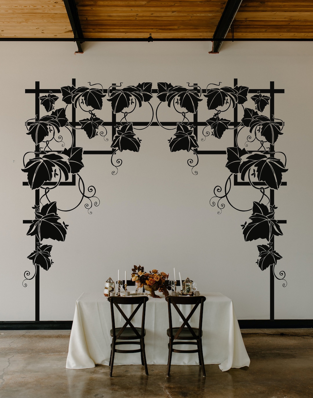 Grape Vine Trellis, Vinyard Decor, Grape Vines Decor, Grapevines Wall ...