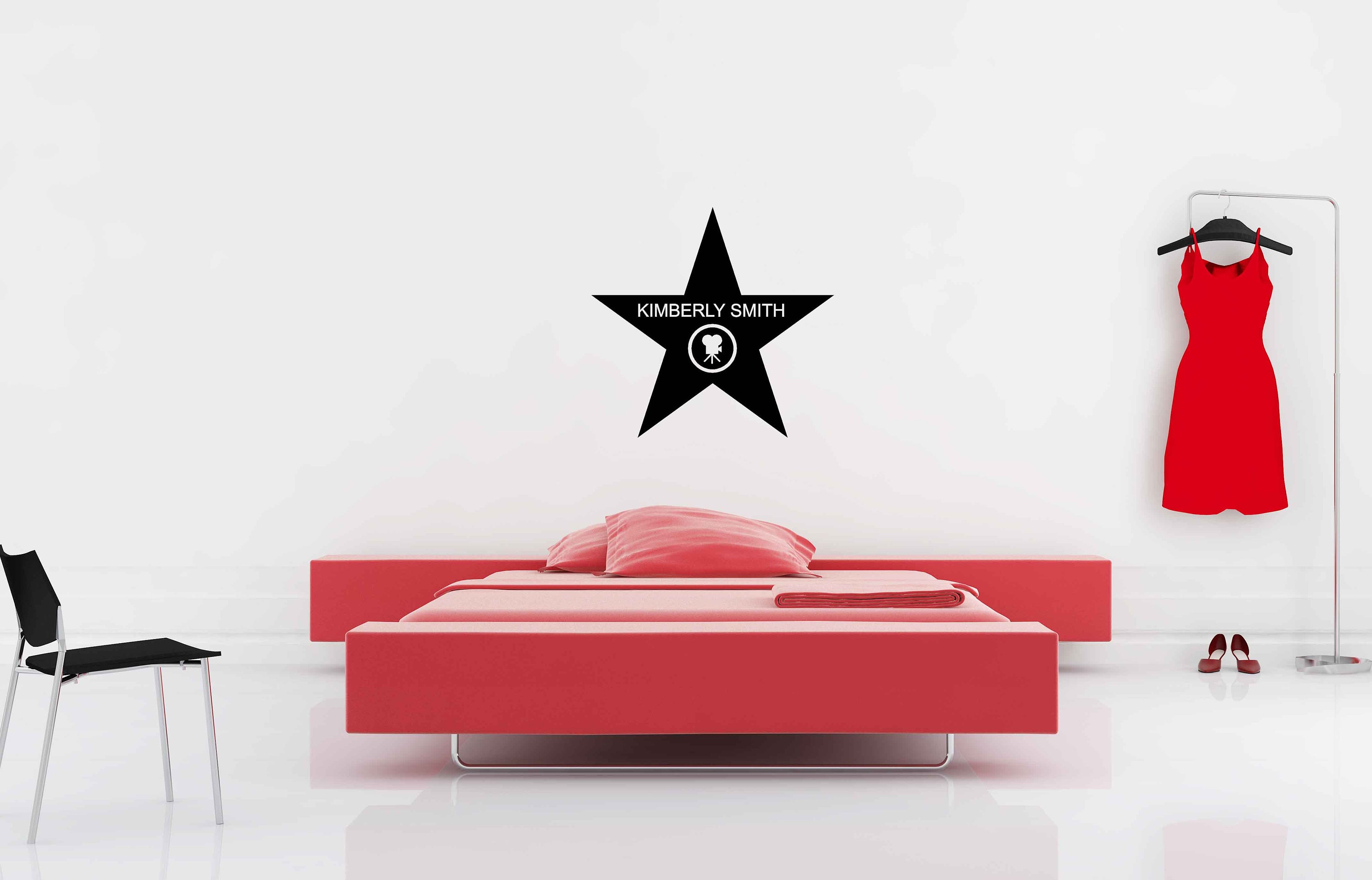 Walk of Fame Star Wall Decal Gold Platinum Record Music - Etsy