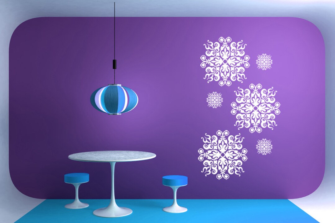 Decorative Decor, Swirl Wall Decal, Ceiling Decals, Medallion Wall Art ...
