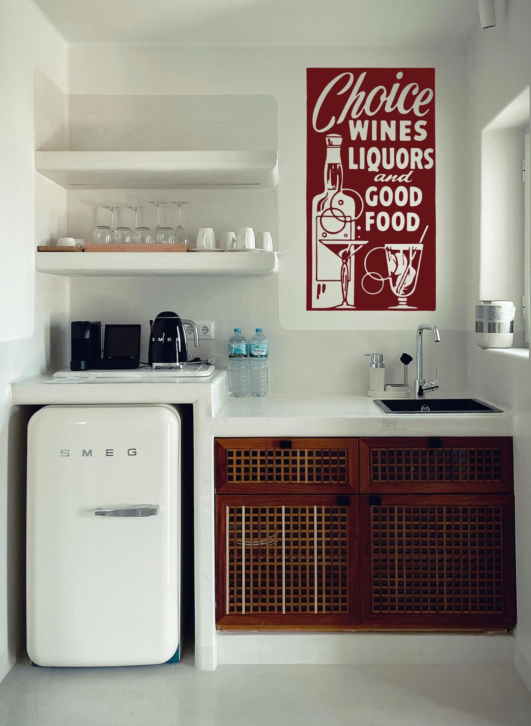 Cocktail Sign, Bar Wall Decor, Tavern Sign, Wine Decals, Liquor Wall ...