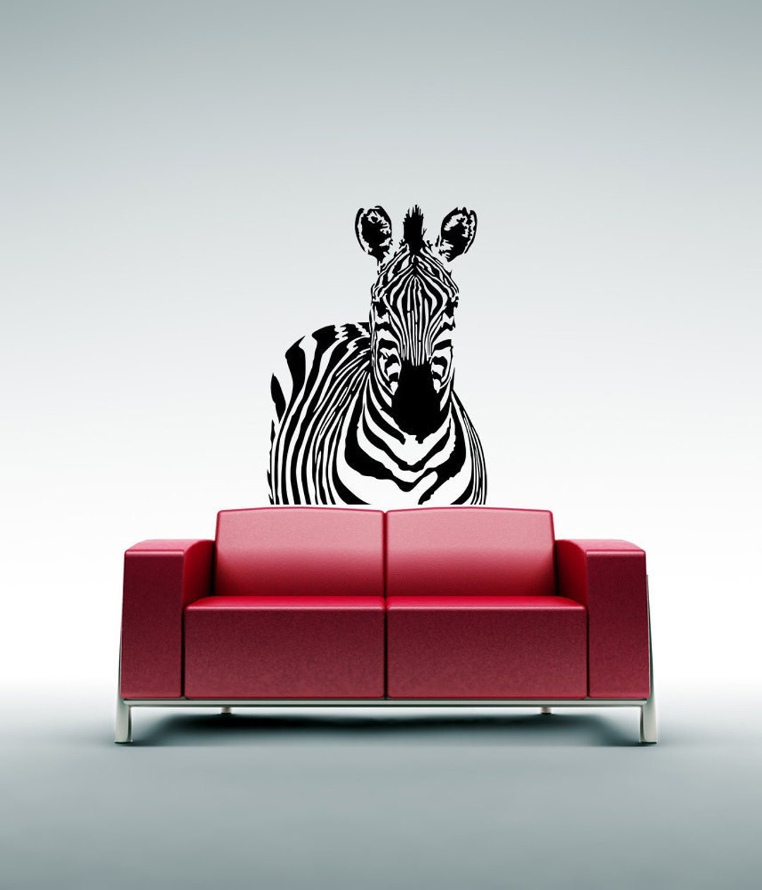 Zebra Wall Art Zebra Decal Safari Artwork Decorations - Etsy