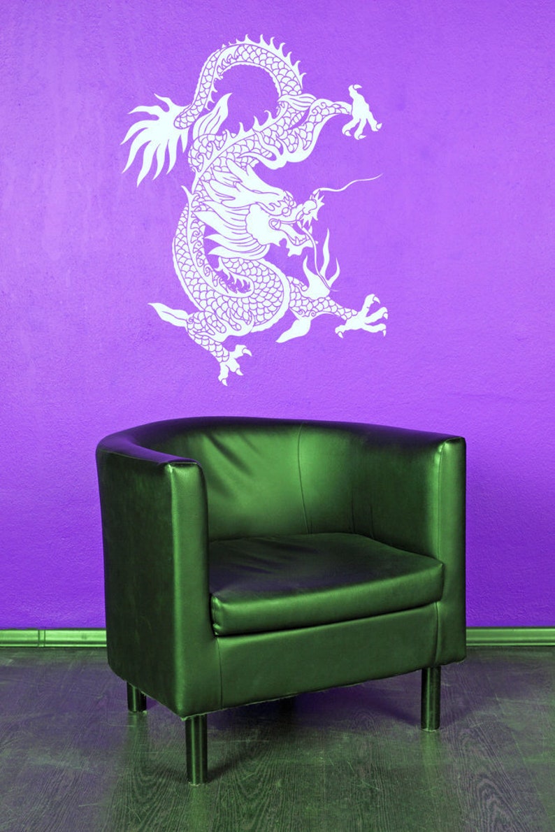 Dragon Wall Decal Japanese Decor Chinese Year of The - Etsy