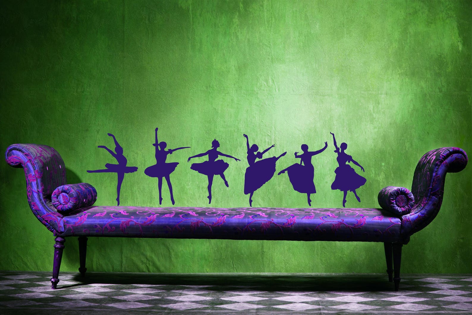 Ballet Wall Decal, Ballerina Decor, on Pointe Dance Decoration, Dancer ...