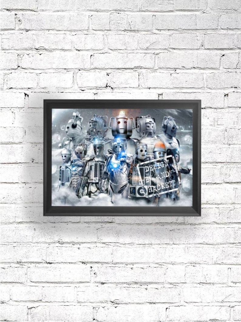 Doctor Who Silver Menace History of the Cybermen A3 Poster Print - Etsy UK
