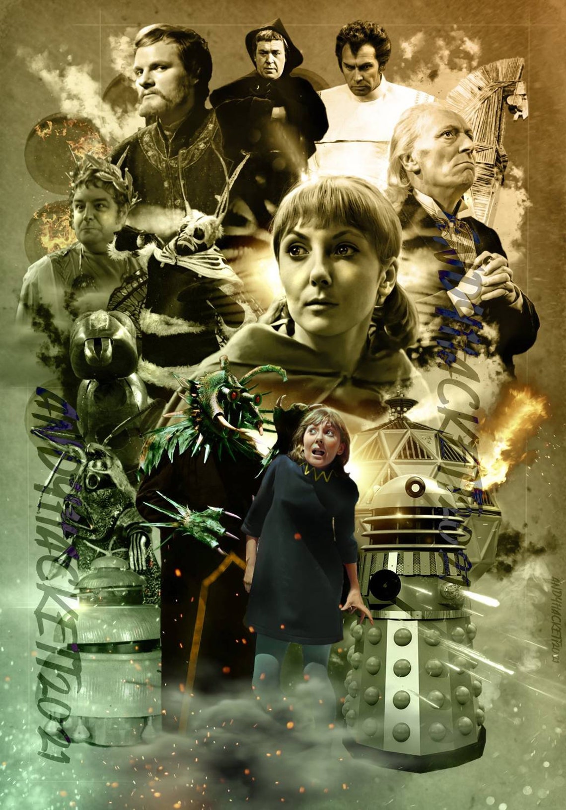 Doctor Who Vicki Maureen O'brien Season 2 Companion Piece A3 Poster ...