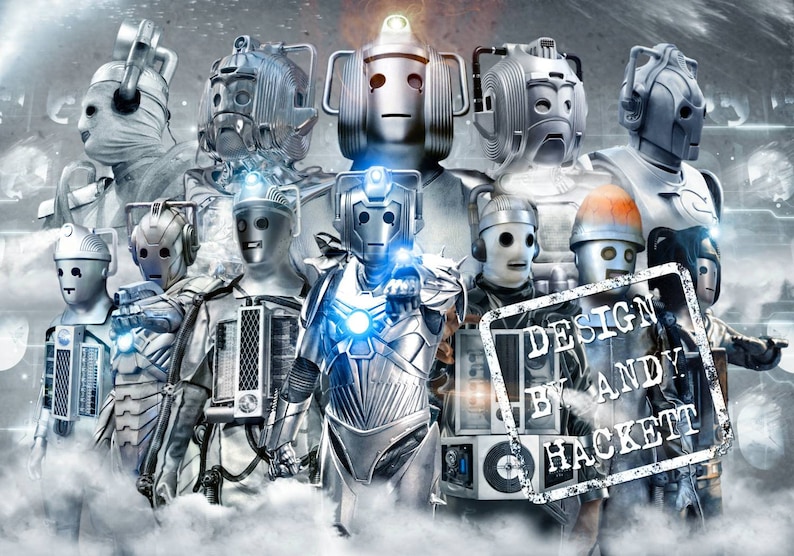 Doctor Who Silver Menace History of the Cybermen A3 Poster Print - Etsy UK